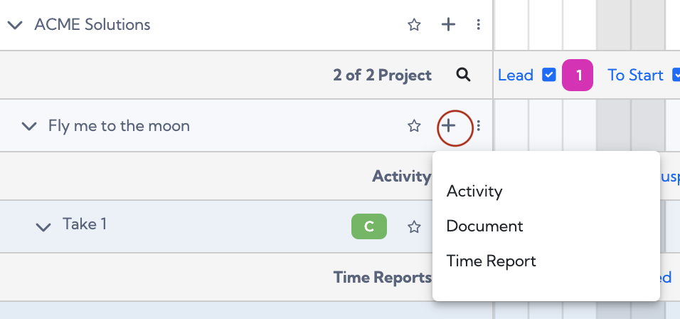 How to Add Activities to a Project – Virtus Flow