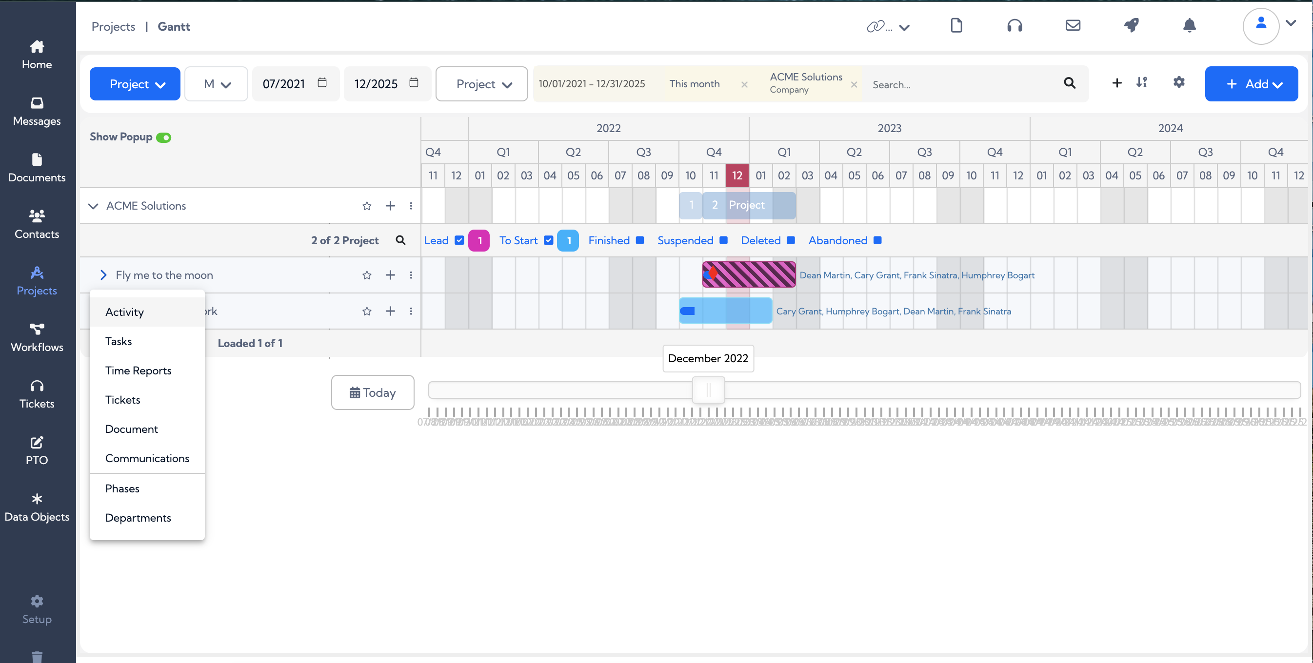 Custom Filters and Searches – Virtus Flow