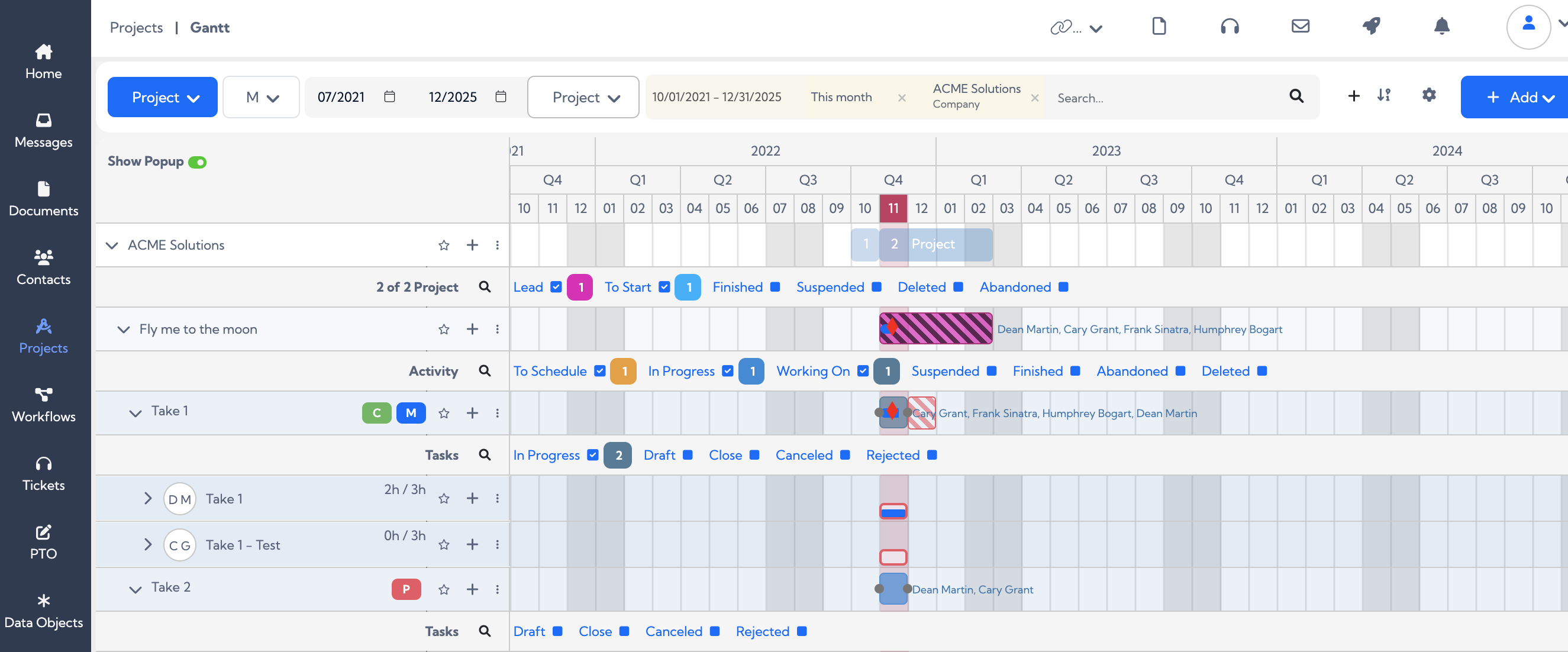 Custom Filters and Searches – Virtus Flow