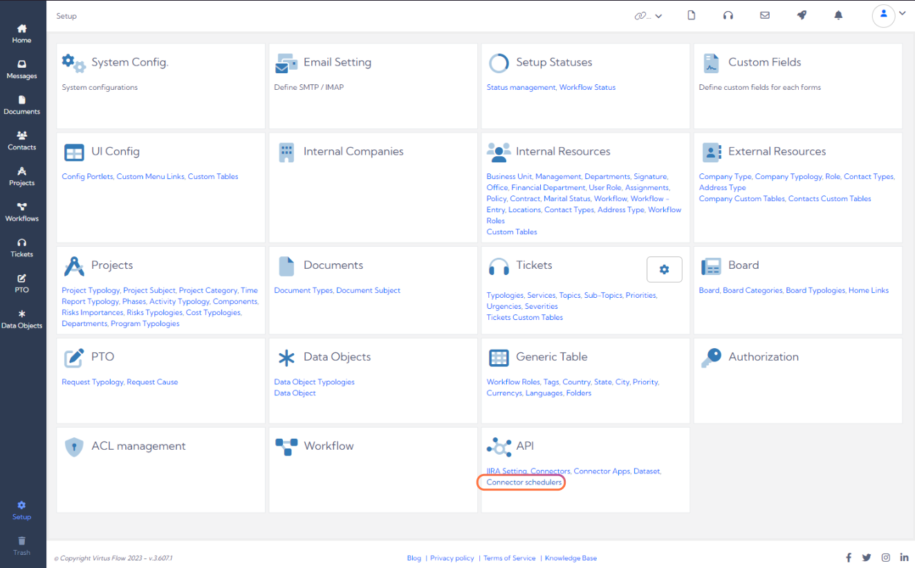 API Connector Scheduler – Virtus Flow