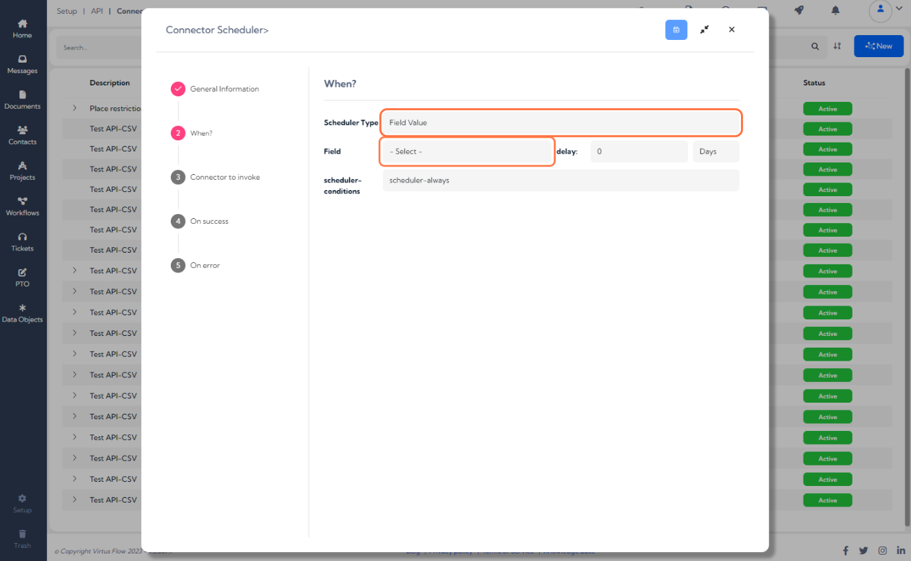 API Connector Scheduler – Virtus Flow