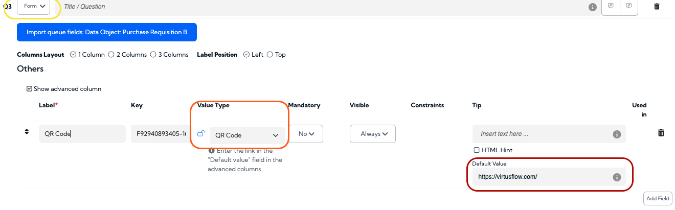 Value Type features and details – Virtus Flow