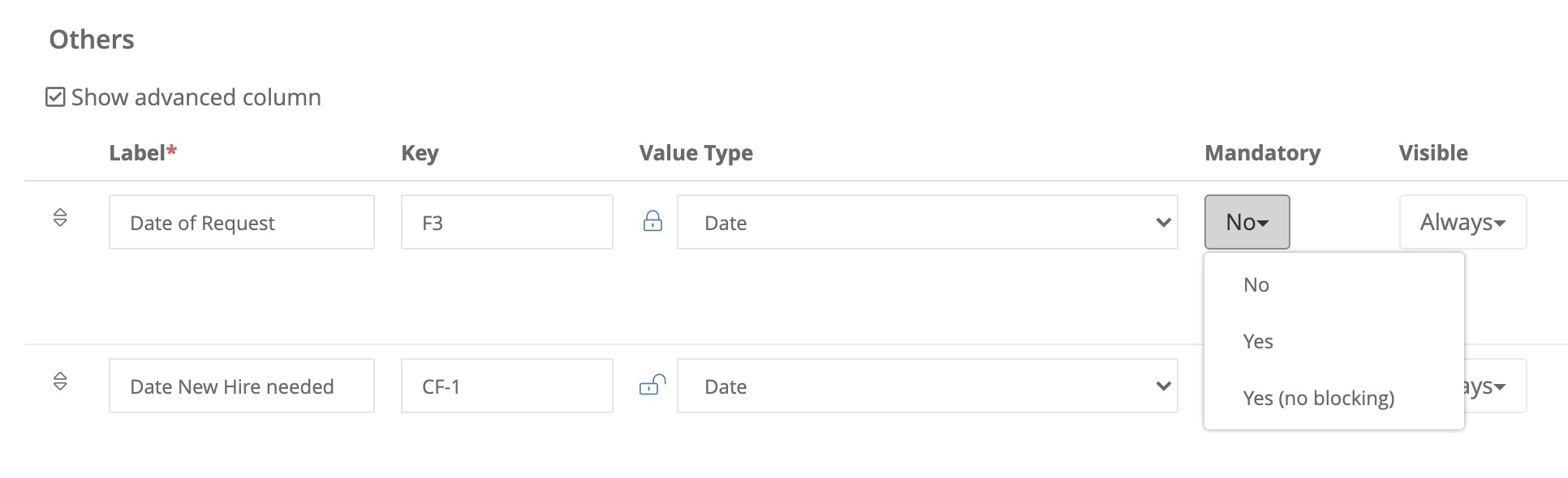 How to use the Form type to create custom fields – Virtus Flow