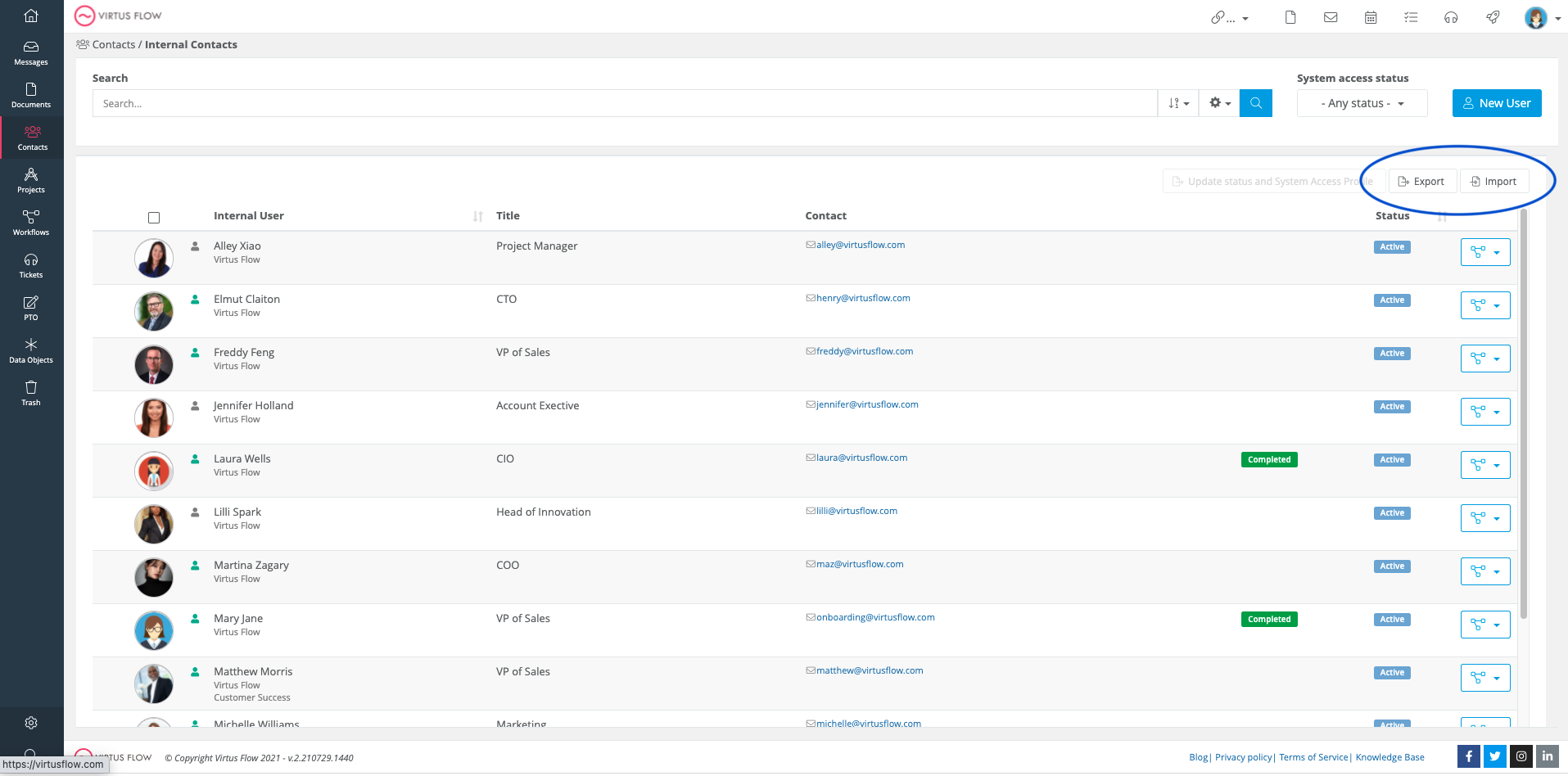 Adding Multiple Contacts to Virtus Flow at Once – Virtus Flow