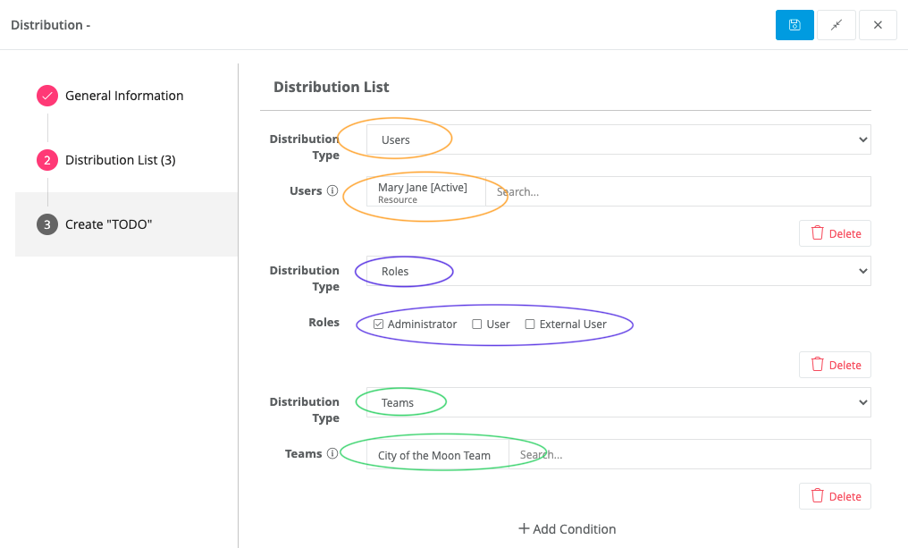 Role-based Distribution – Virtus Flow