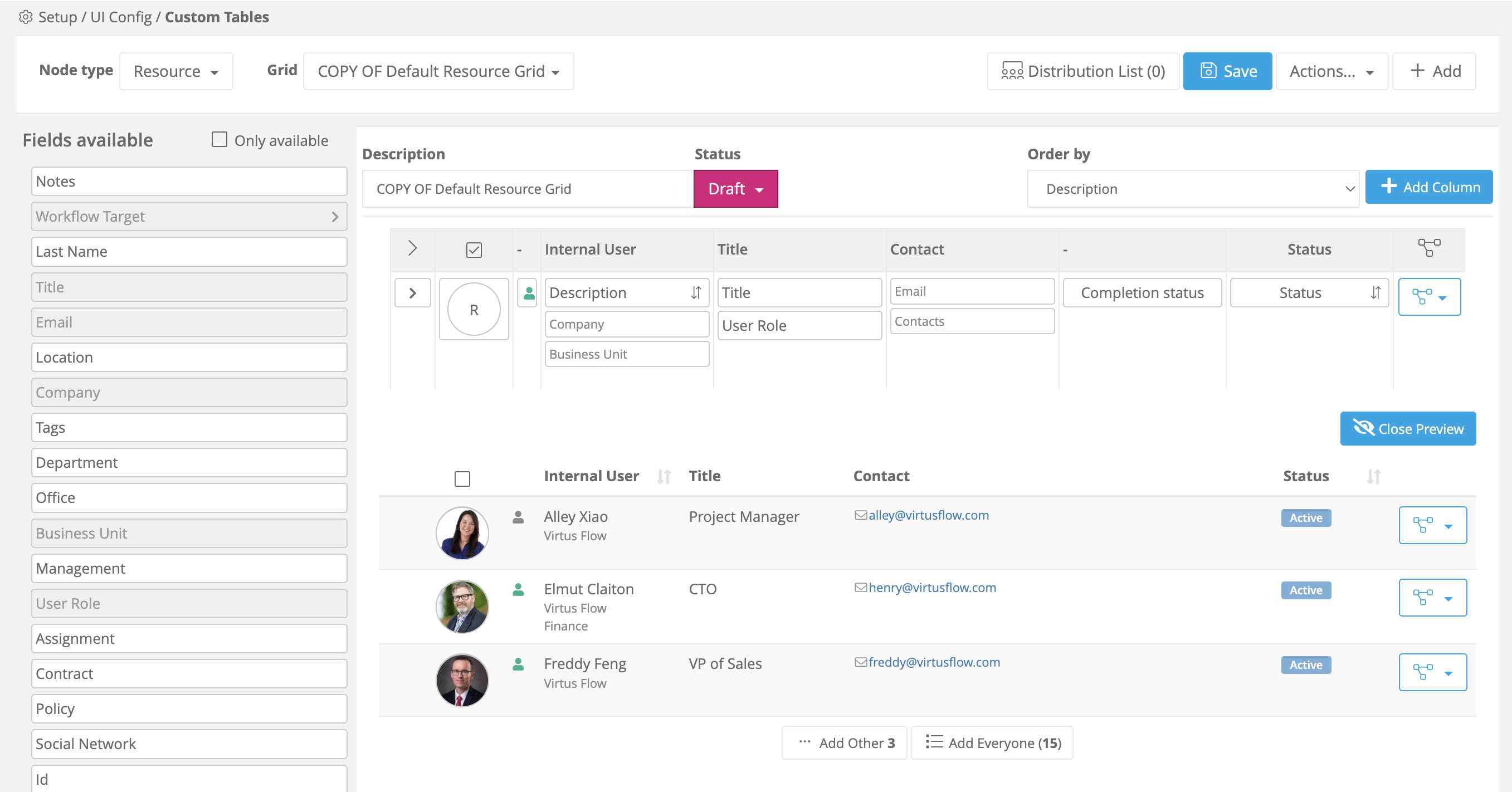 How to Edit Your Table Grid – Virtus Flow
